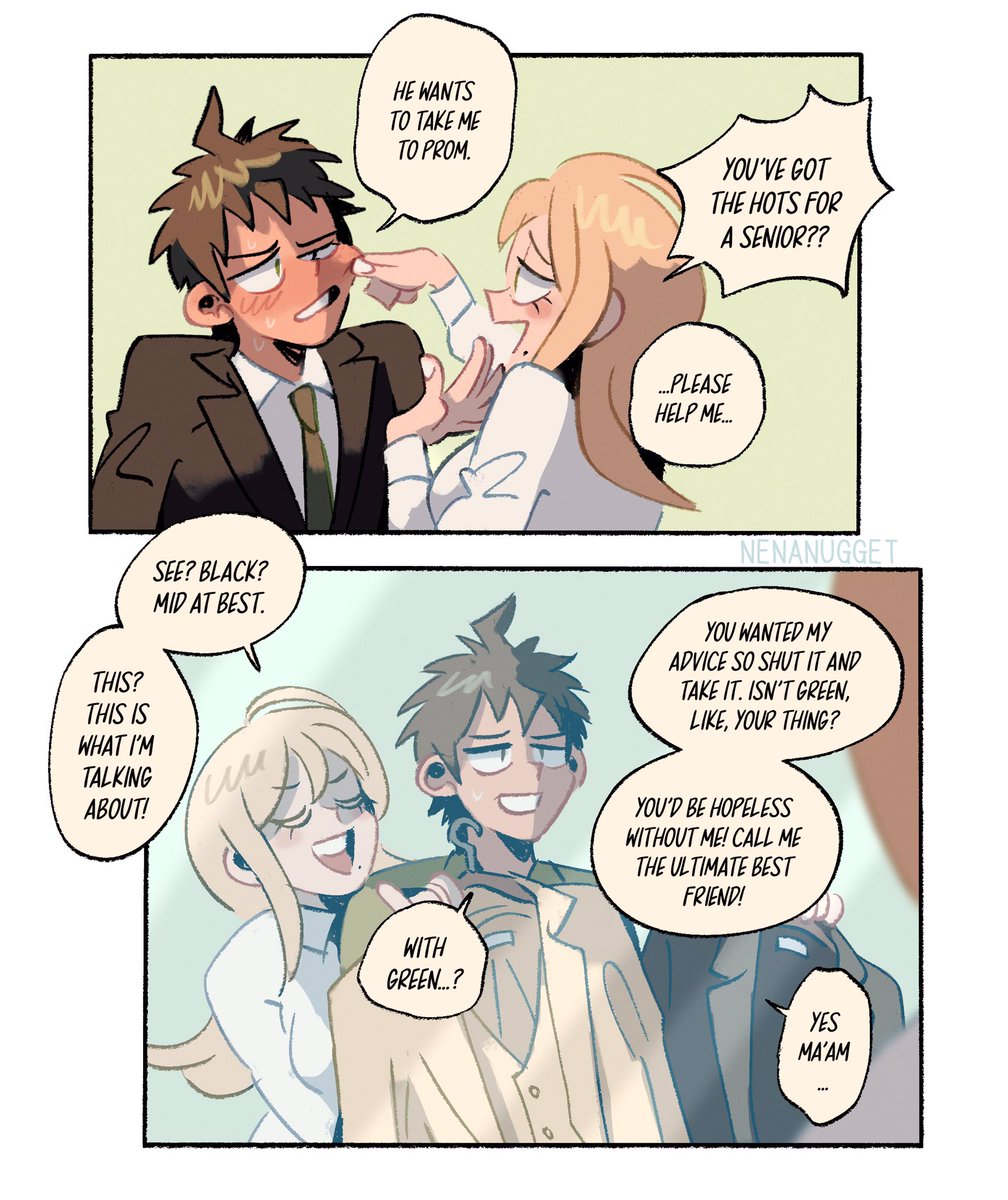 「very plausible backstory for hajime's pudding-yellow suit… 」Nena 🌻の漫画