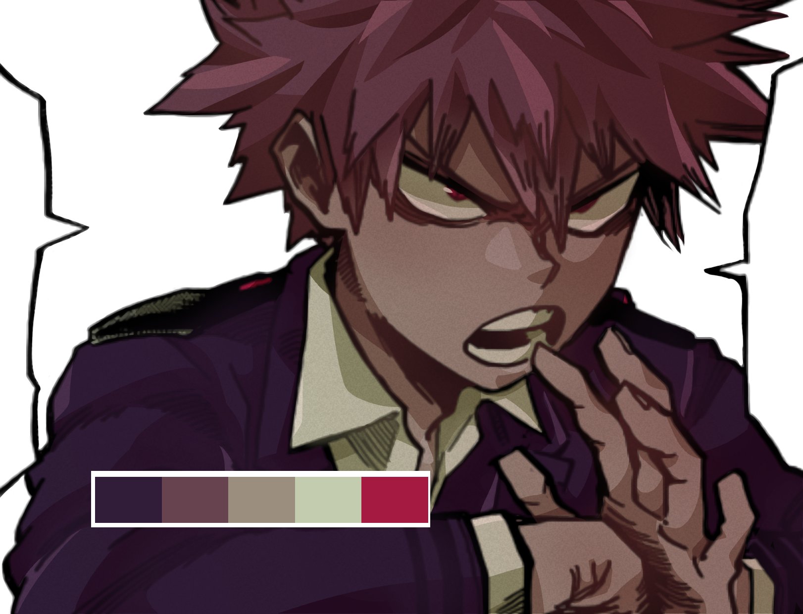 19 Bakugou Color Palette Sideeknikodem