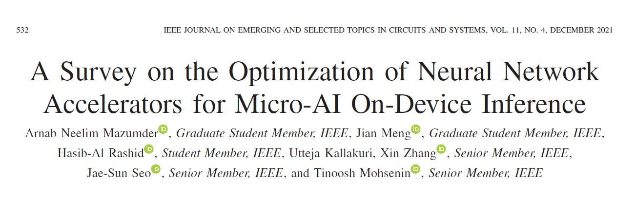 OGAWA, Tadashi on Twitter: "=> "A Survey on the Optimization of Neural Network Accelerators for ...