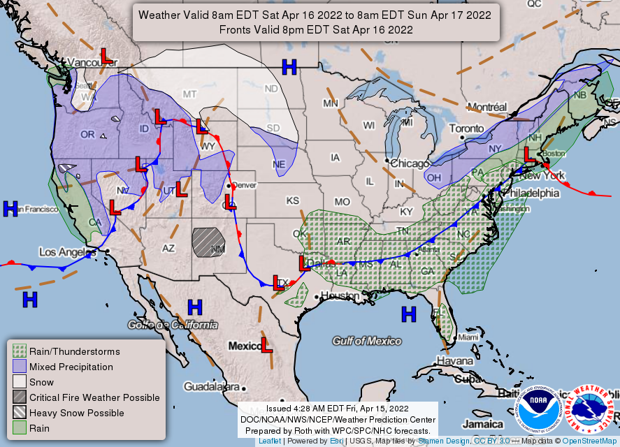 Widely scattered strong thunderstorms may pose a risk for severe wind ...