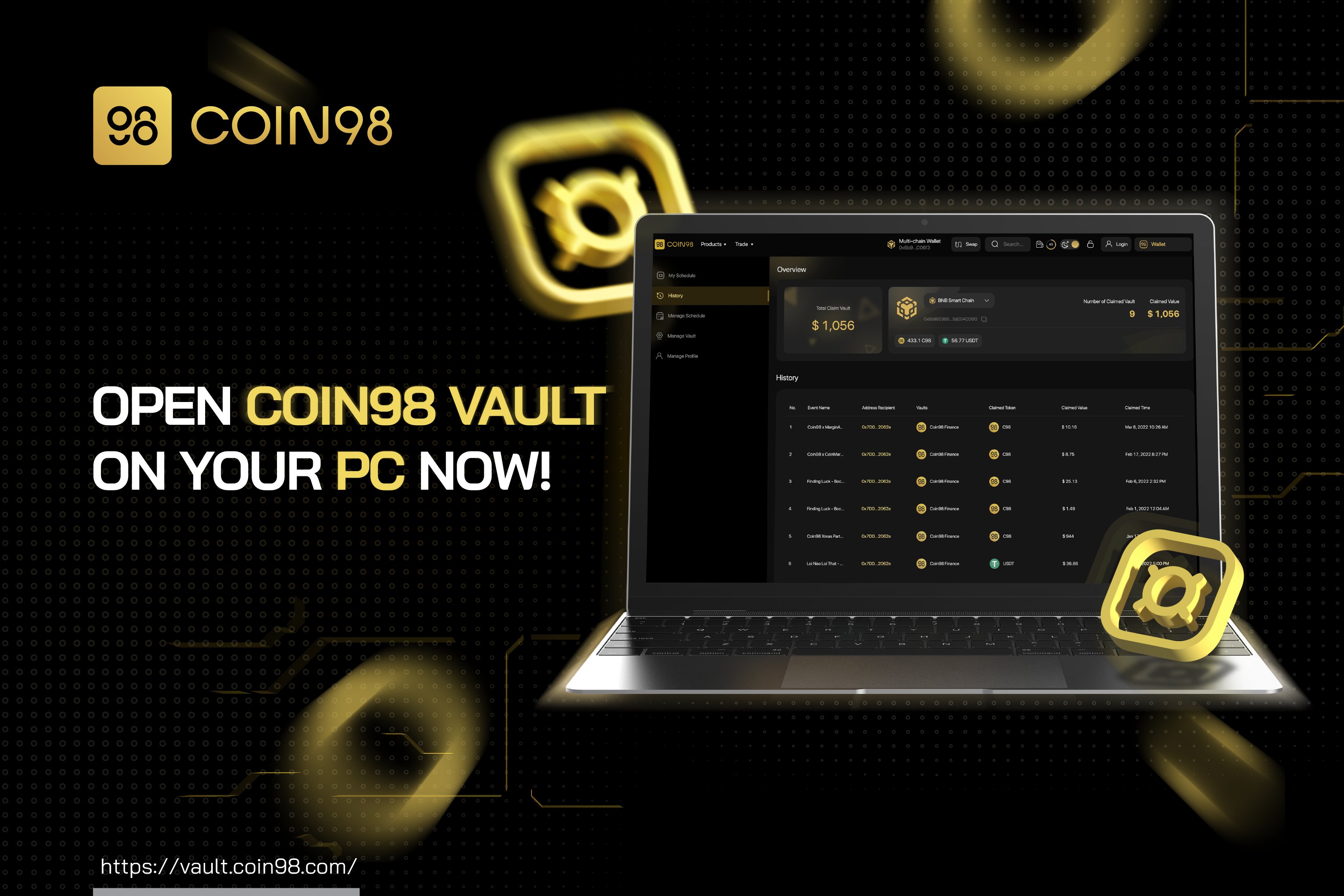 Coin98 Super App (Formerly Coin98 Wallet) on Twitter: "#Coin98Vault is on #Coin98SuperApp ...