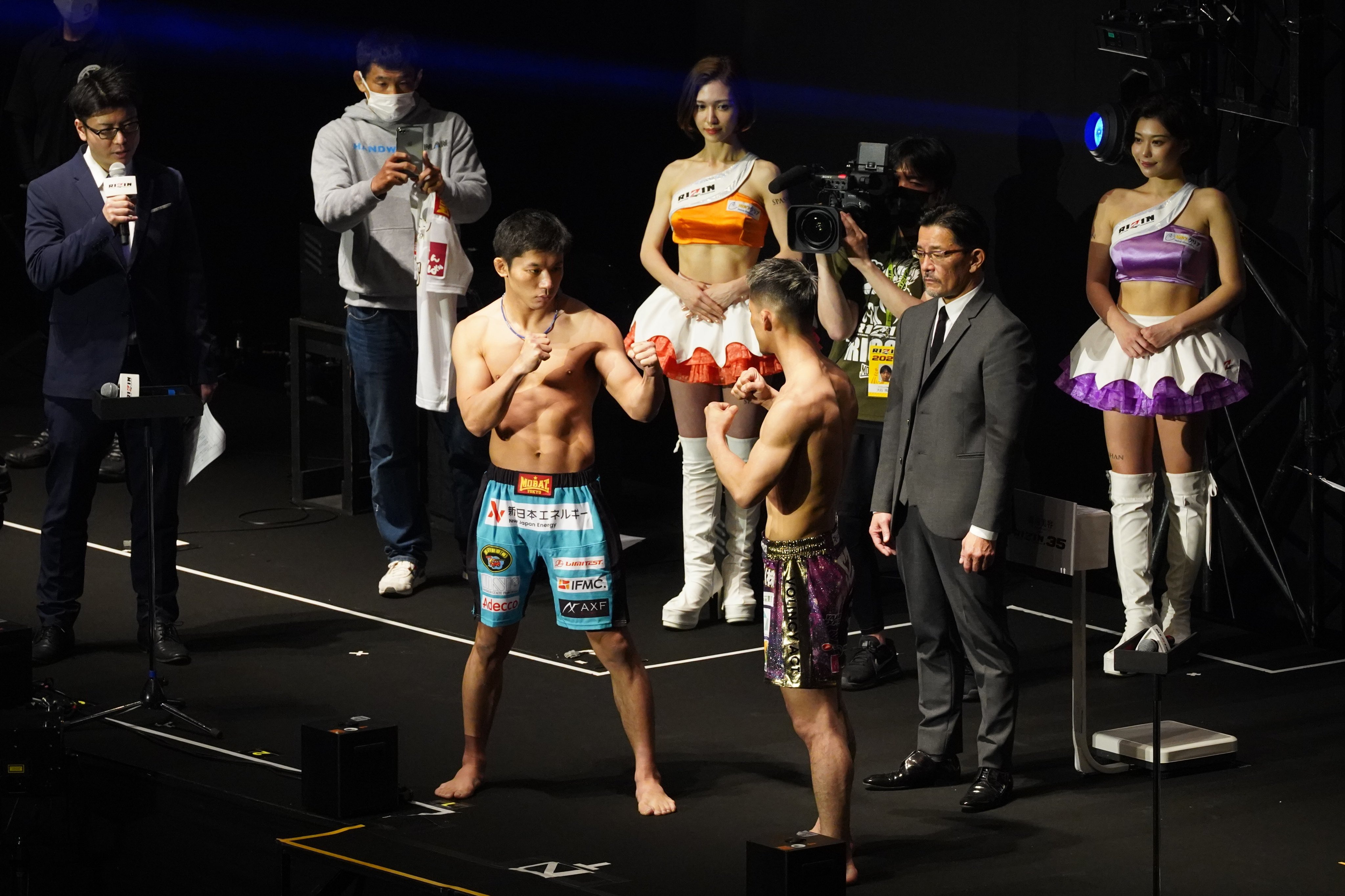 Gigio On Twitter Rizin 35公開計量 Rizin 35 第9試合 Mma Rizinフェザー級（66kg）タイトル