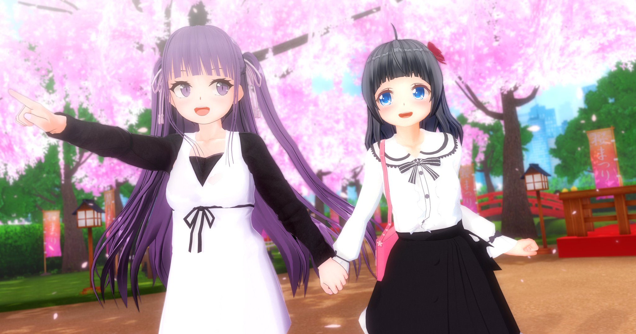 かつどん＠COM3D2 on Twitter: "RT @Noel_Maid: 愛莉ちゃんとお花見デートでございます(ㆁωㆁ*) #CM3D2 #COM3D2 @katsudon_COM3D2 ...