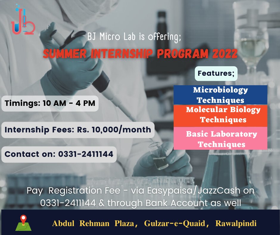 BJ Micro Lab on Twitter: "𝐒𝐮𝐦𝐦𝐞𝐫 𝐈𝐧𝐭𝐞𝐫𝐧𝐬𝐡𝐢𝐩 𝐏𝐫𝐨𝐠𝐫𝐚𝐦 𝟐𝟎𝟐𝟐 BJ Micro Lab offering Summer Internship ...