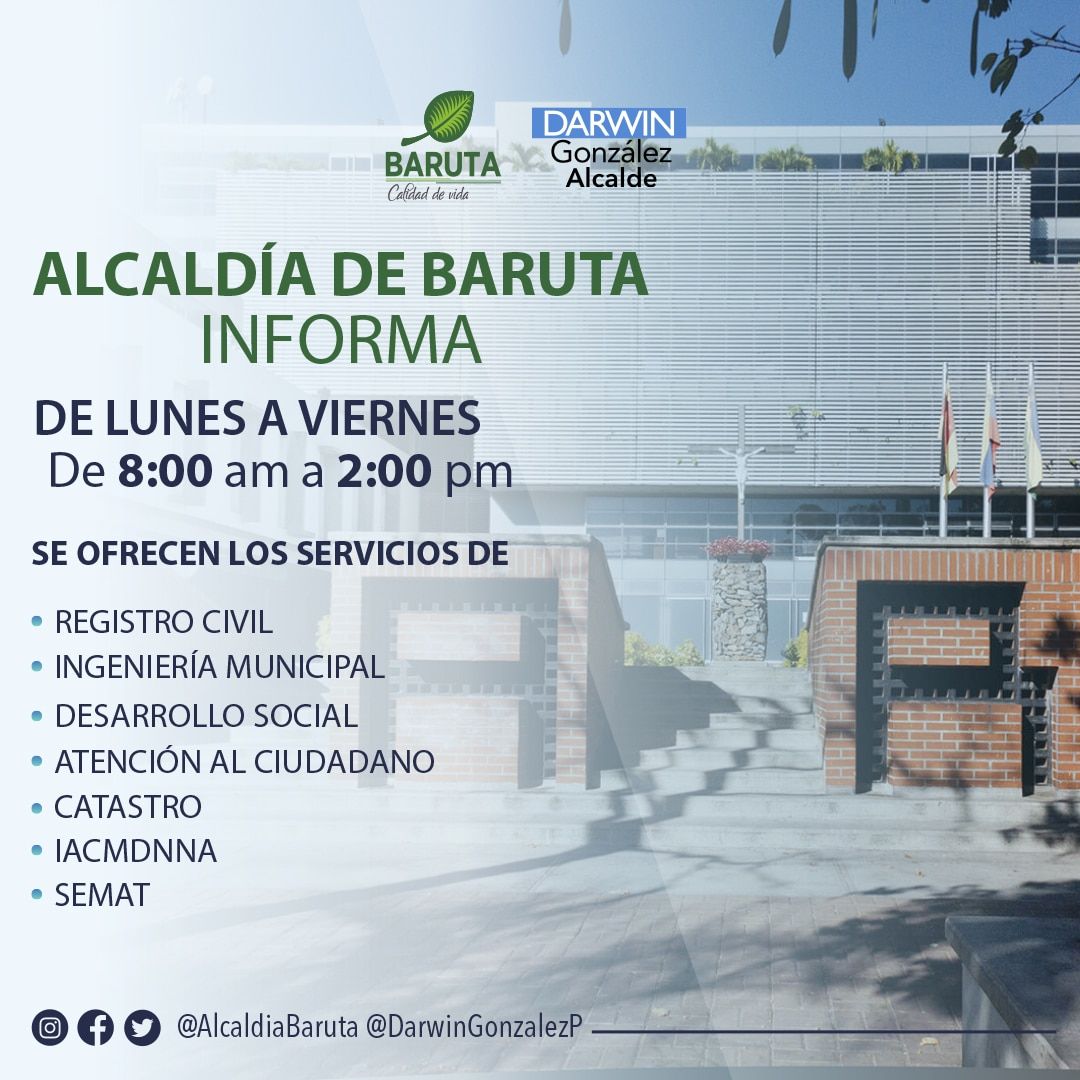 Alcaldía de Baruta on Twitter: "Desde la Alcaldía de Baruta y la gestión del alcalde ...