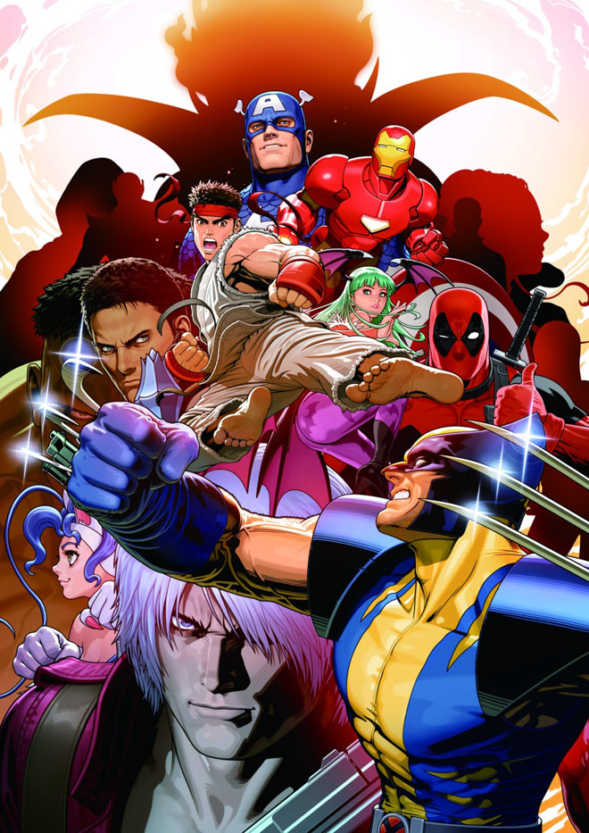 🌎 Marvel Vs. Capcom 3 early poster artwork by Toshiaki Mori (Shinkiro ...