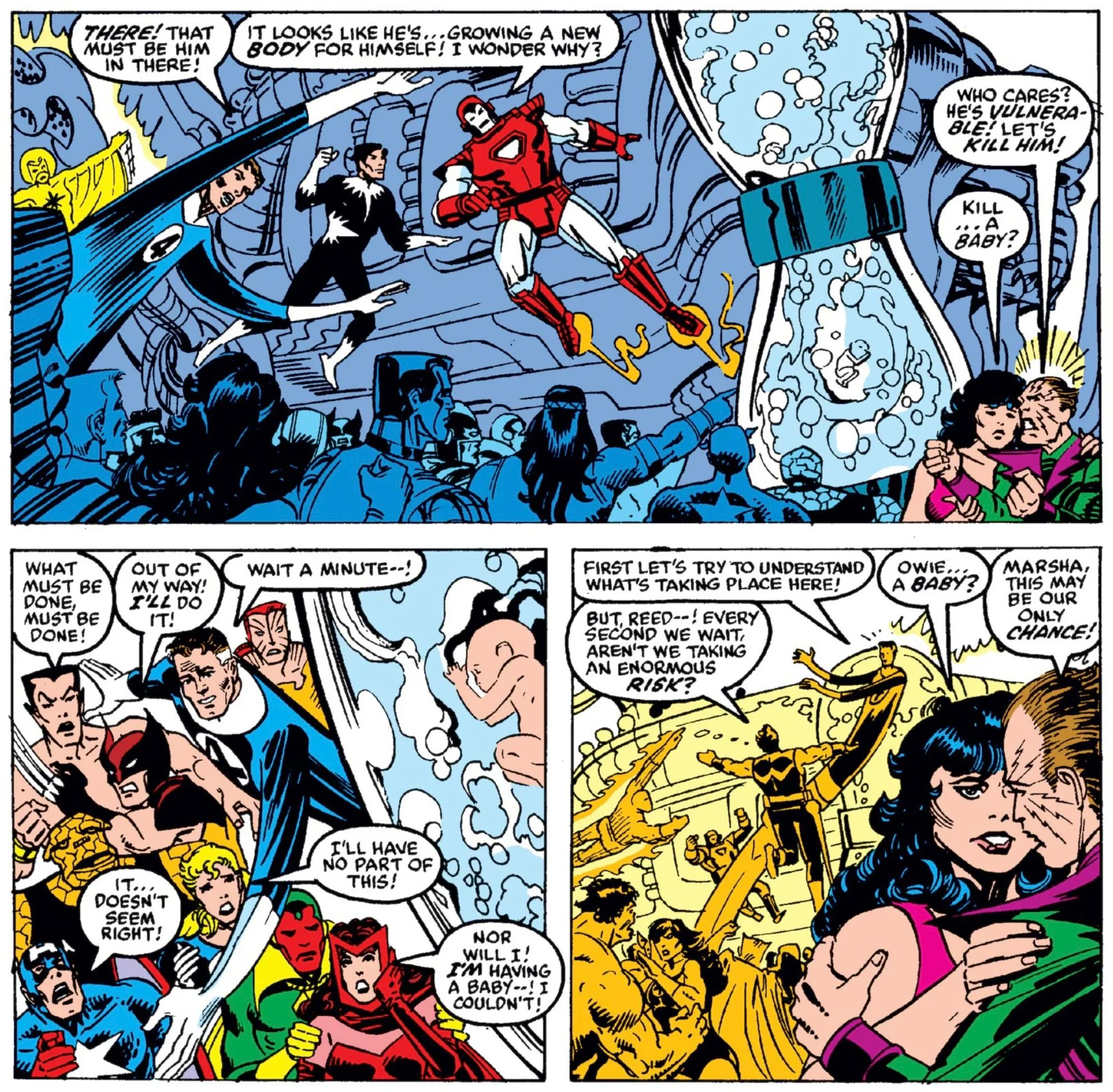 Baby Avengers Vs Baby X Men Comic