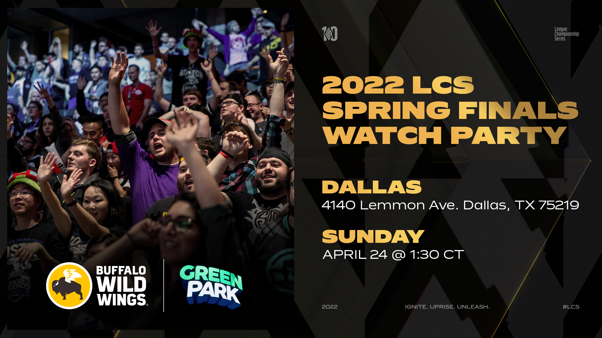 LCS on Twitter: "📢 LCS FANS IN DALLAS 📢 Our friends at @BWWings and @greenparksports are teaming ...