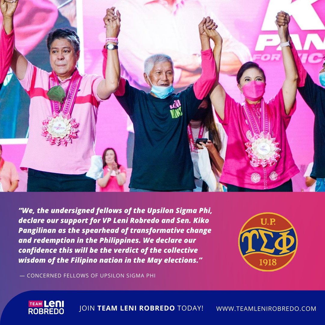 BUILD Pilipinas on Twitter: "Para sa daan-daang miyembro ng Upsilon Sigma Phi, there’s no way to ...