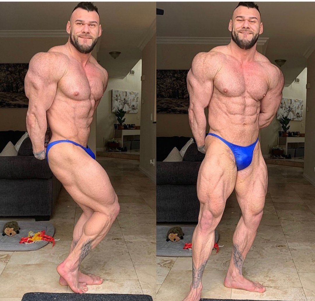 MuscleColtStar (MCS) 42K ️ Thanks on Twitter: "Jasen in this very tight blue poser. ️😍 Holding ...