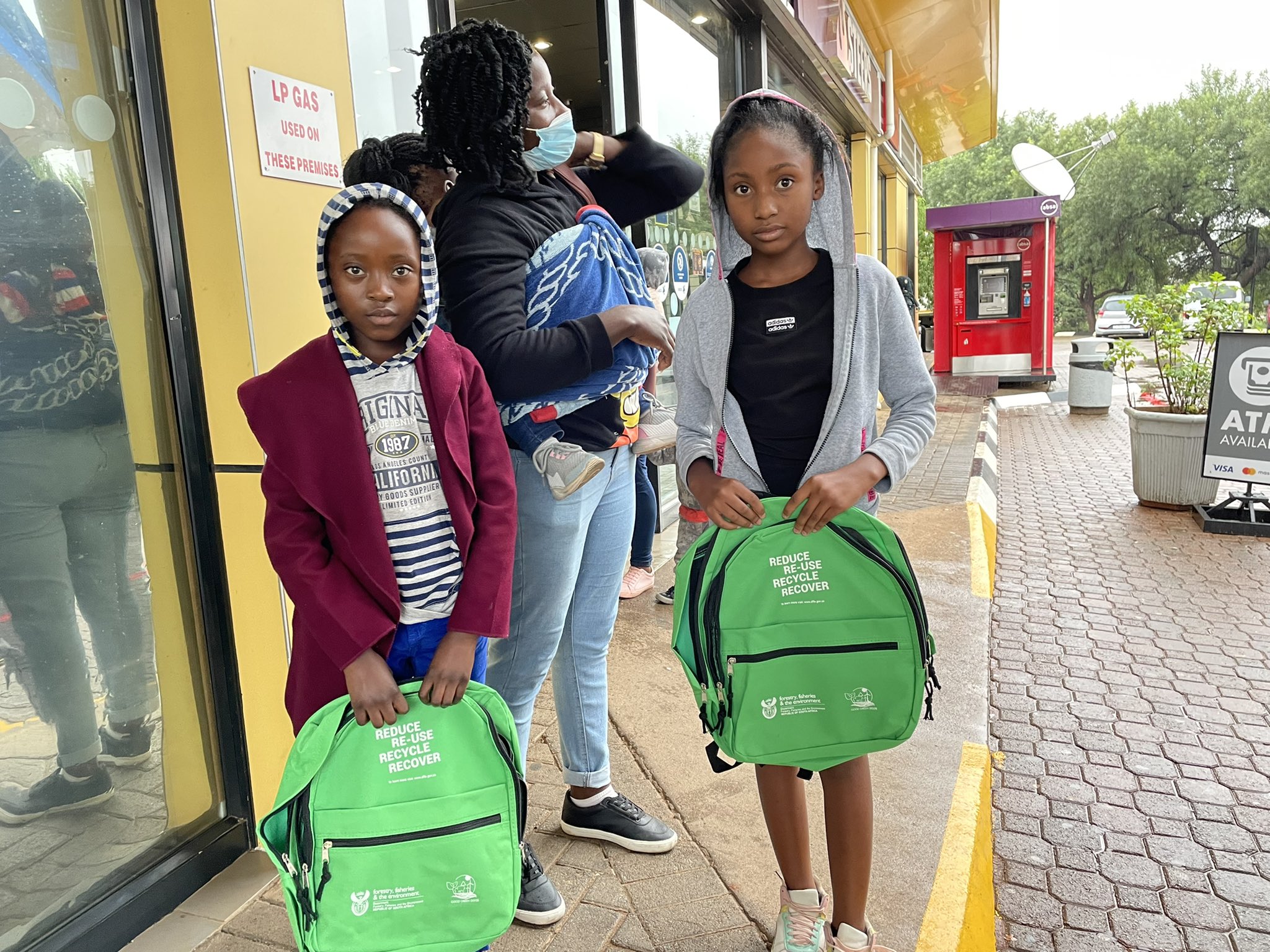 Environmentza on Twitter: "Backpacks for school learners with full ...