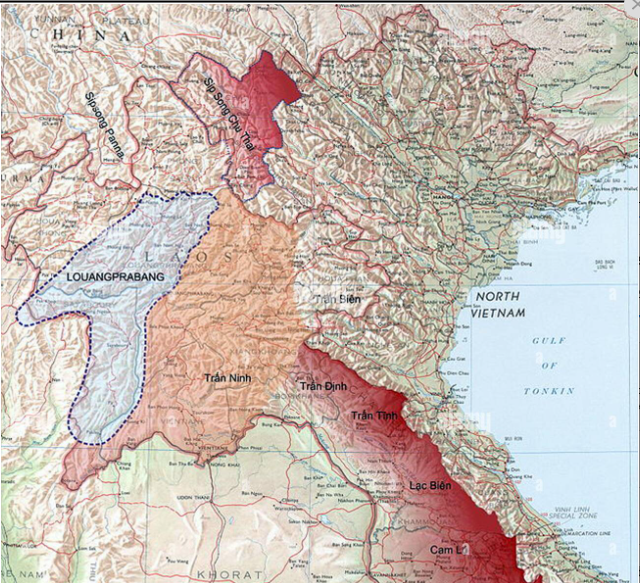 White Tai Prince Deo Van Tri 刁文持 (Left seated), the ruler of Sip Song ...