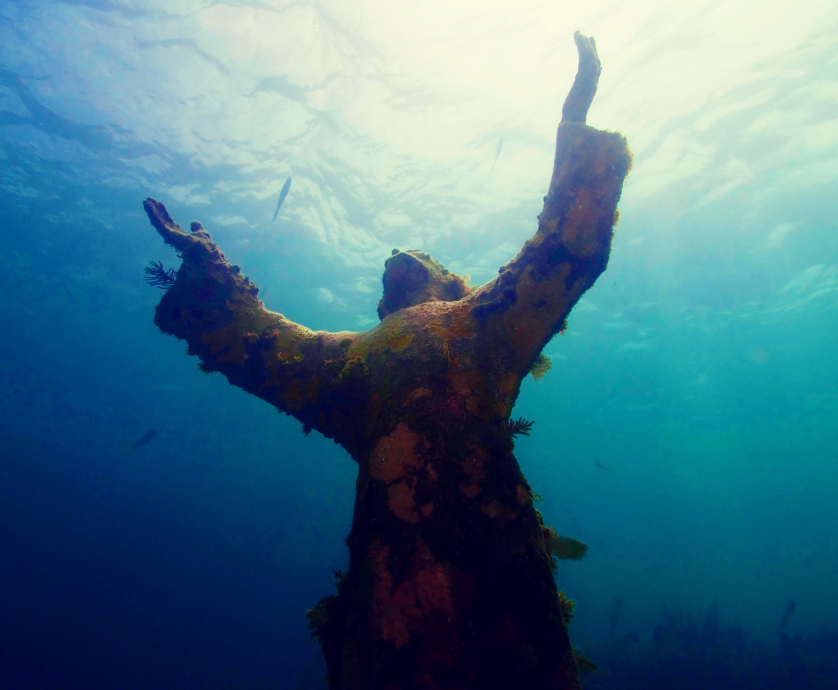 Underwater Statue Of Jesus The Aquarium Is Home To A... Malta