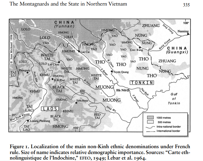 White Tai Prince Deo Van Tri 刁文持 (Left seated), the ruler of Sip Song ...