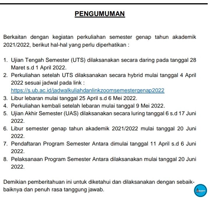 UB MENFESS on Twitter: "braw! Ini UAS nya beneran luring? https://t.co ...