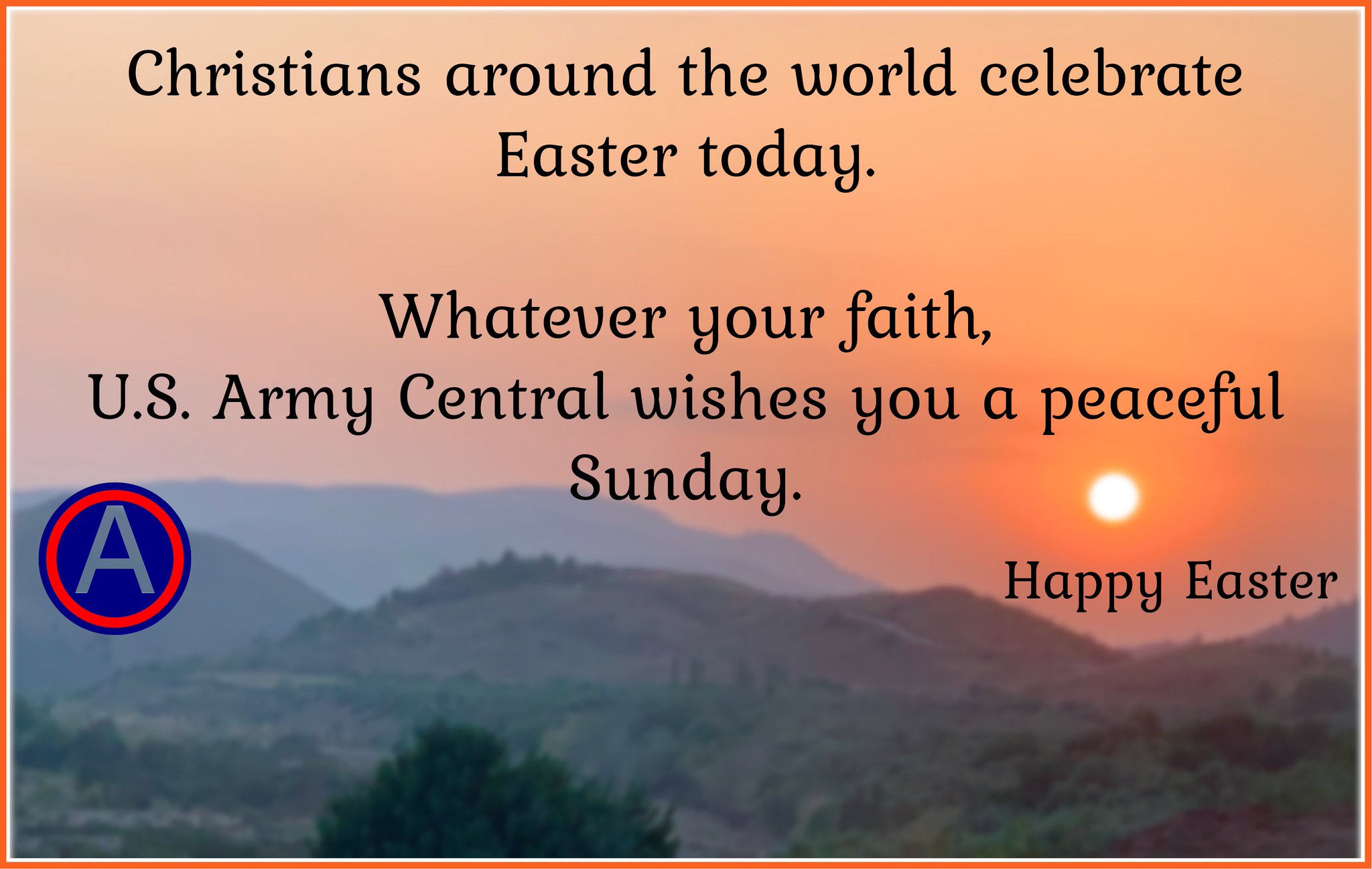 Us Army Central Third Army On Twitter Happyeaster Whowearcent
