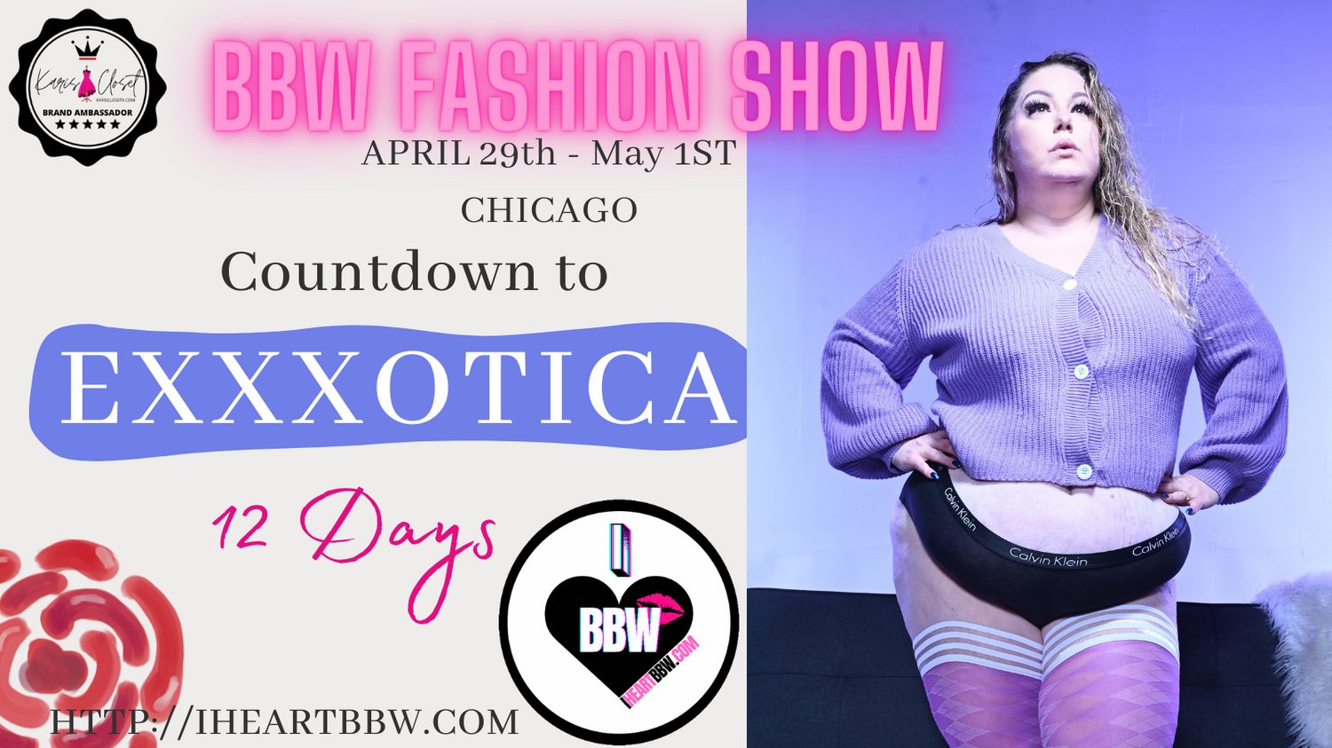 TW Pornstars - 💗 IHeartBBW.Com 💗 Exxxotica Booth #1348. Twitter. Countdown to EXXXOTICA Chicago ...
