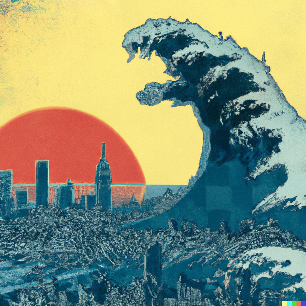 Godzilla In Wave