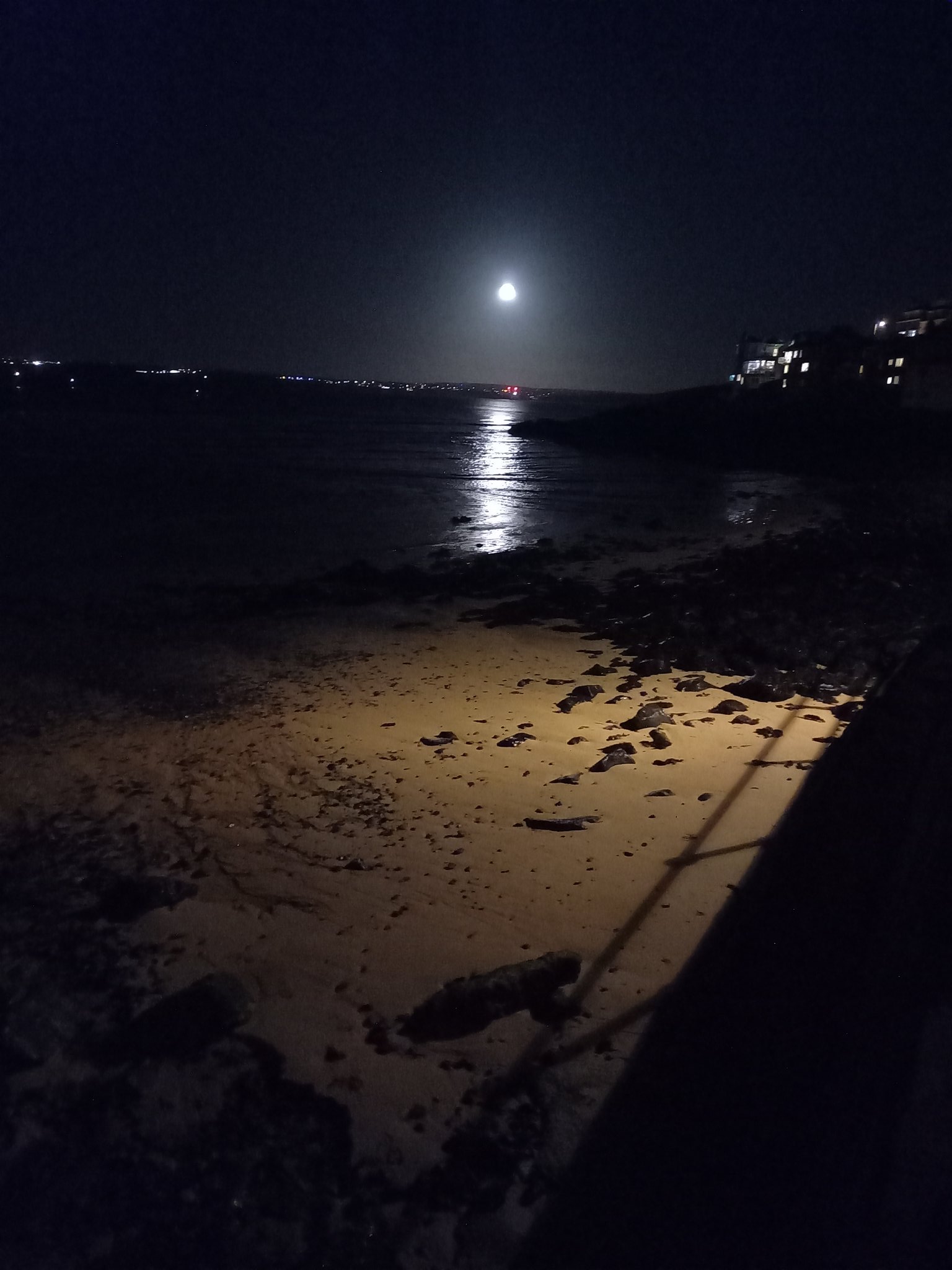 Sky Beach Moon