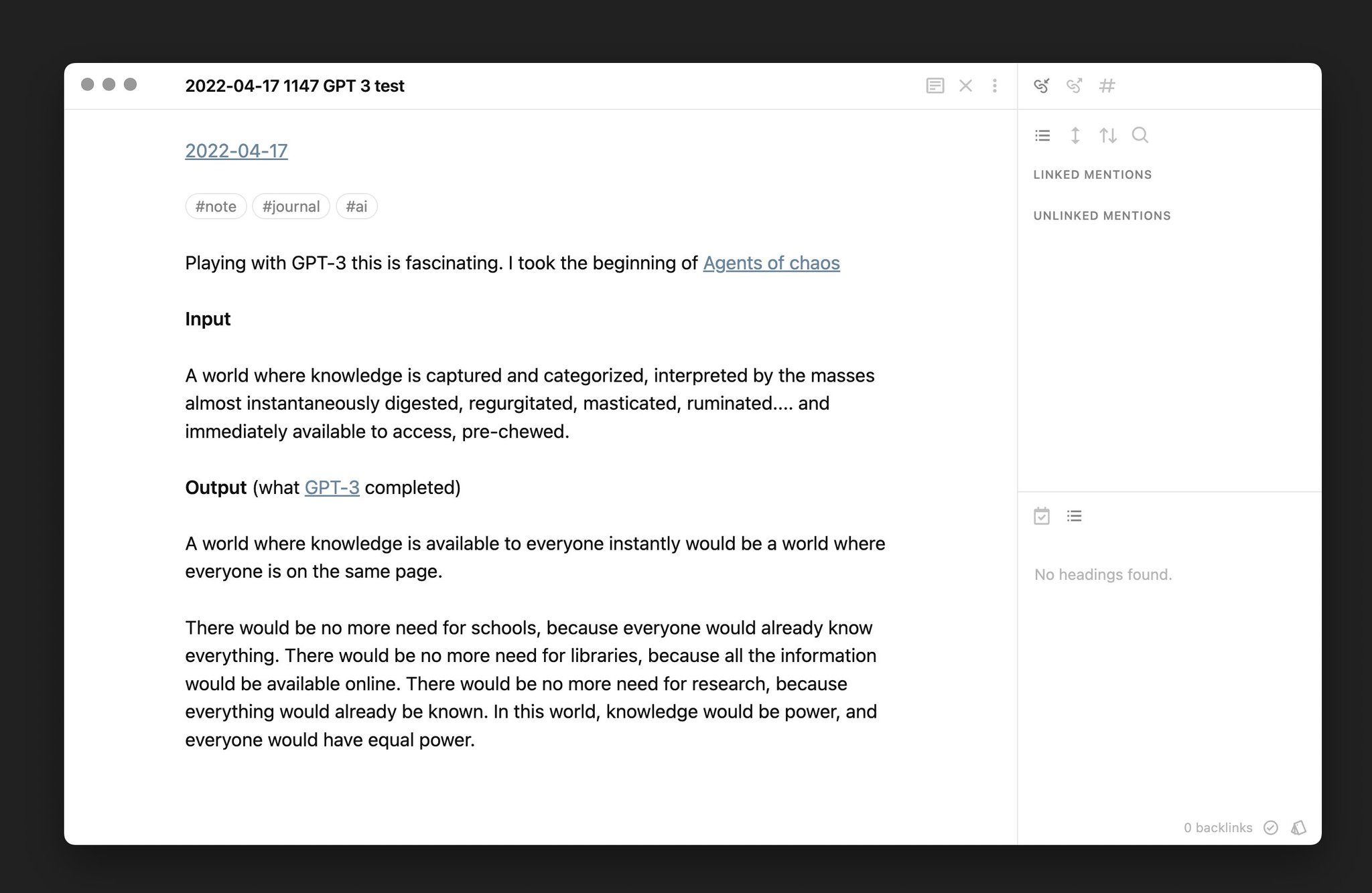 kepano on Twitter: "A new @obsdmd plugin lets you seamlessly generate text using @OpenAI GPT3 ...