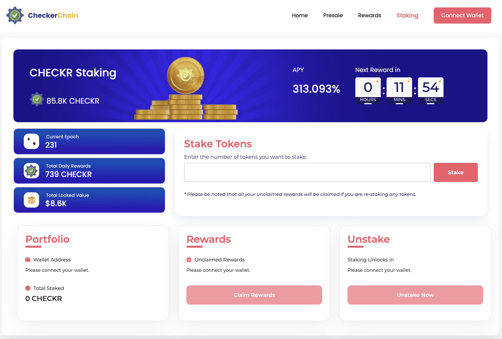 CheckerChain on Twitter: "CheckerChain Staking Portal FAQs: https://t.co/BdbmgXNSXb https://t.co ...