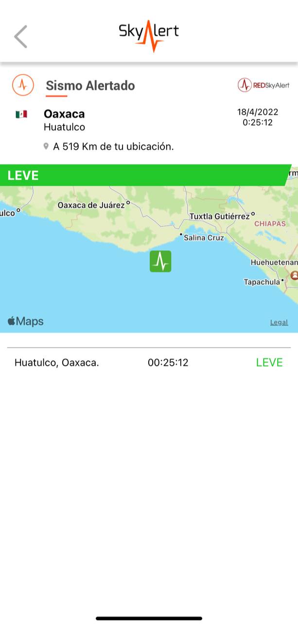 SkyAlert on Twitter: "#SismoDetectado por @REDSkyAlert con intensidad "leve" en Huatulco, Oaxaca ...
