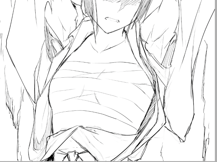 mogO-721（ばっくゆあらっく） on Twitter: "ちょっと先のページなんだけど、はだけさせてもさらしだとアップにしてもインパクトなかったかもなどと思ったので。 ＃巫女鬼姦漫画 ...