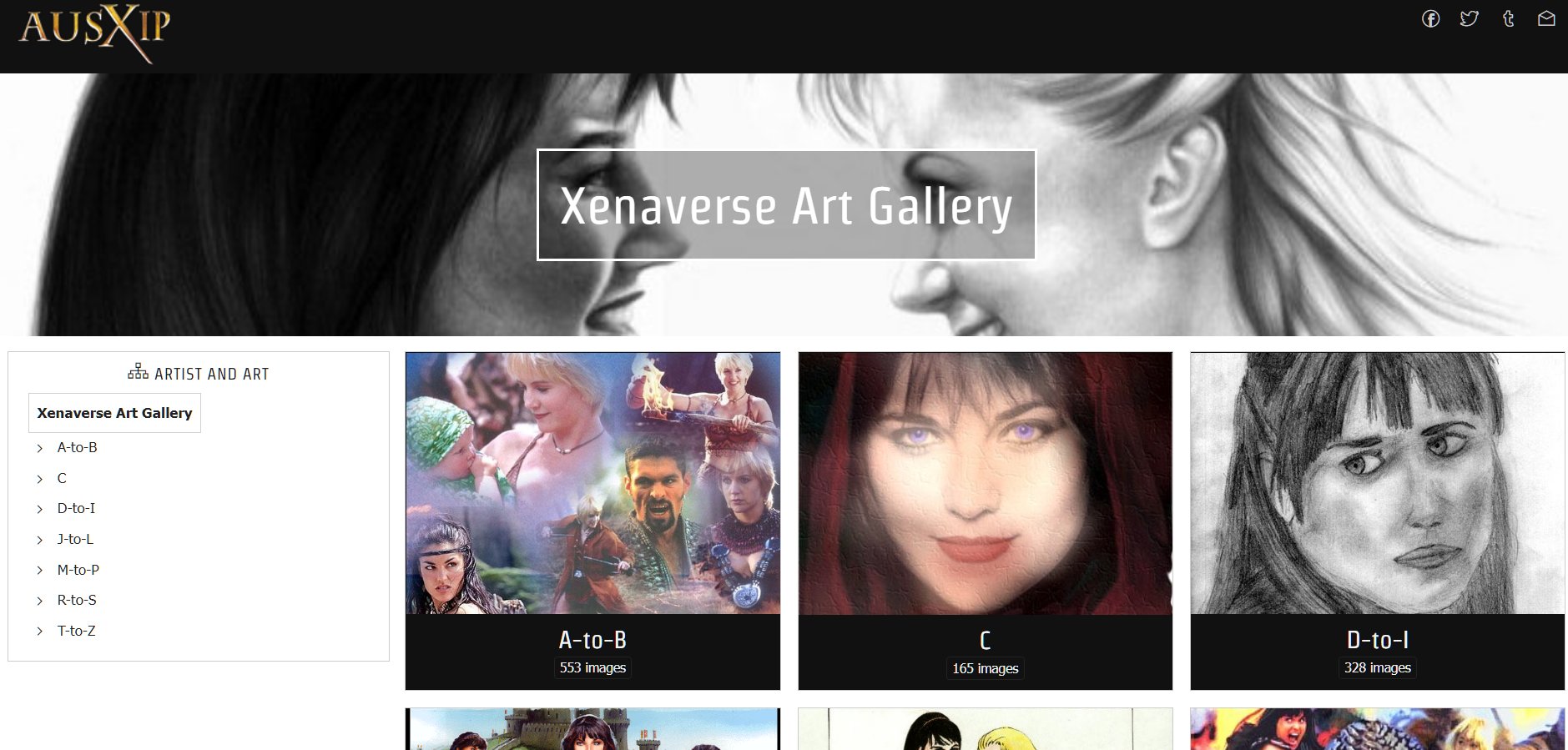 AUSXIP Network on Twitter: "AUSXIP Xenaverse Art Galleries have been redesigned. There is 2009 ...