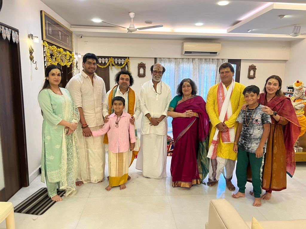 Super Star Rajinikanth Family Photos