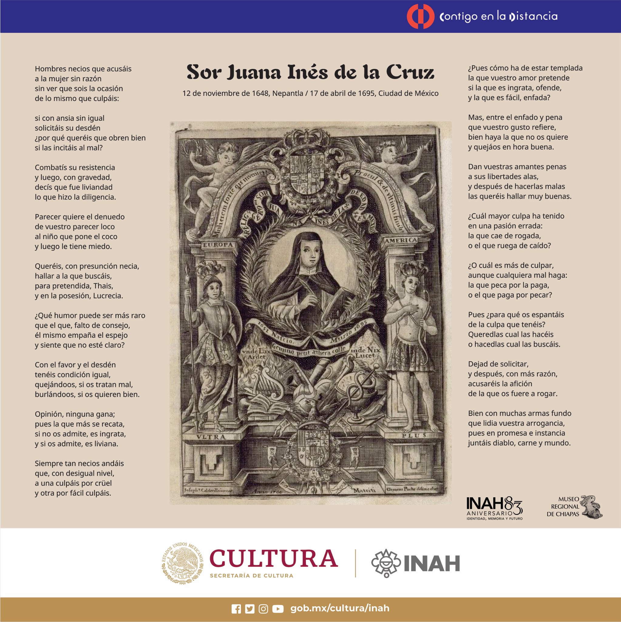 Museo Regional de Chiapas-INAH on Twitter: "El poema Hombres necios que ...