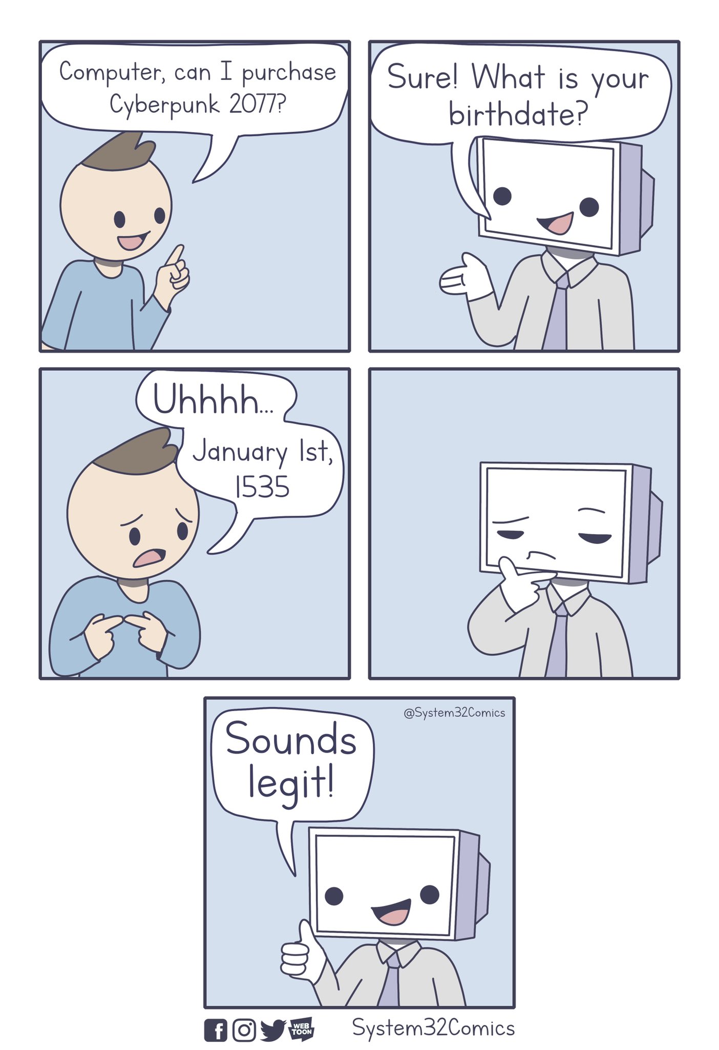 System32Comics on Twitter: "Sounds Legit 🤔 https://t.co/7Baq0d5RyD" / Twitter