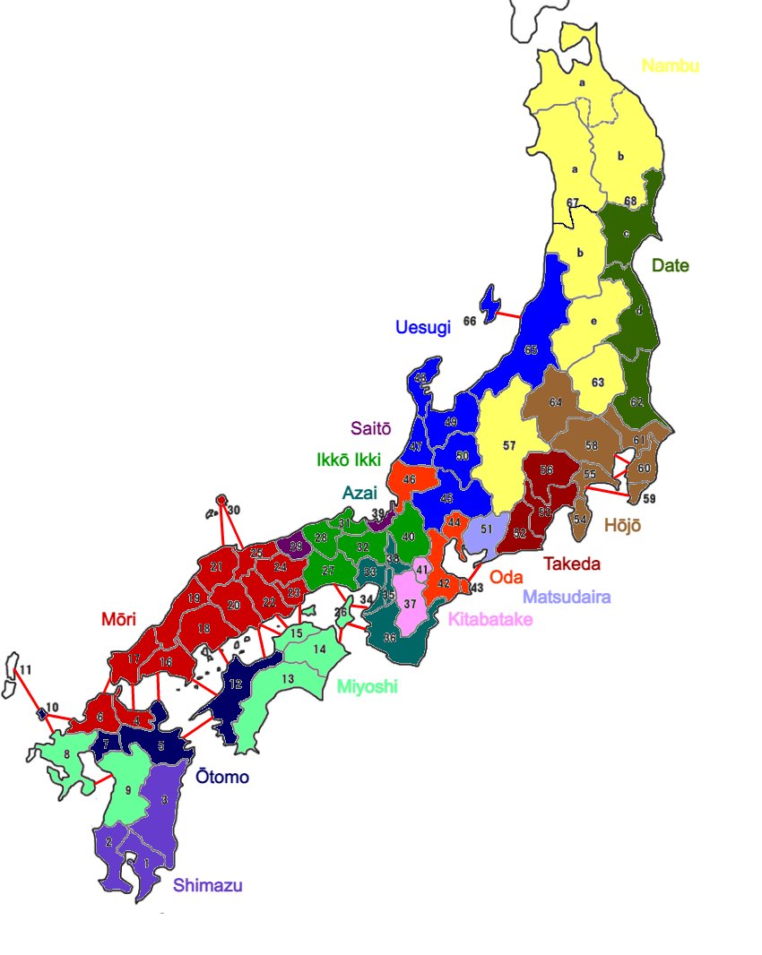 Sengoku Jidai Map