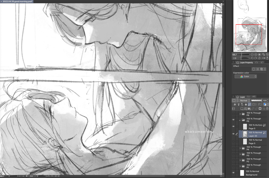 「Have an indecipherable WIP!! What are they doing? Who knows!」Kuraの漫画