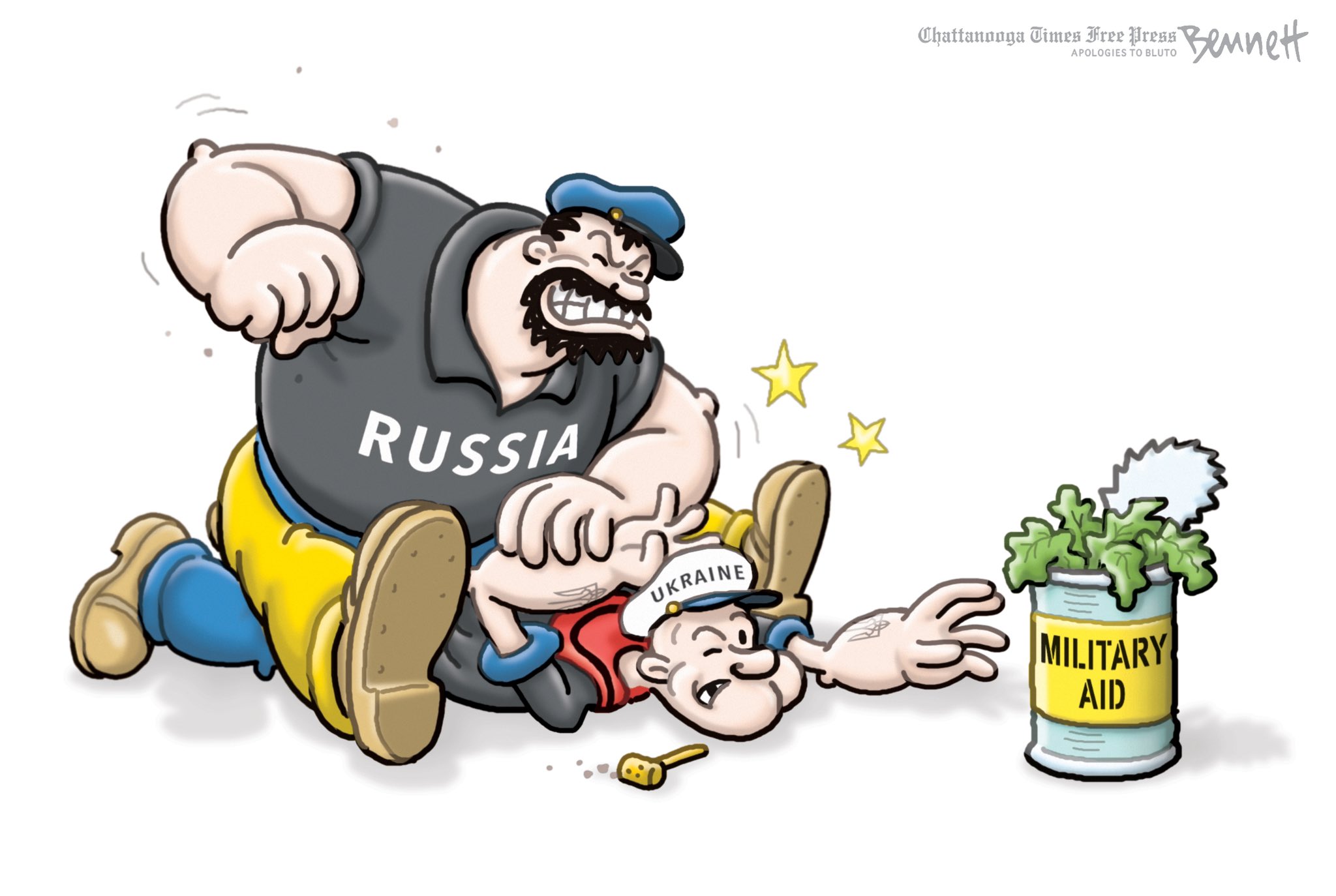 Political Cartoon on Twitter: "Clay Bennett: Strong to the Finich # ...