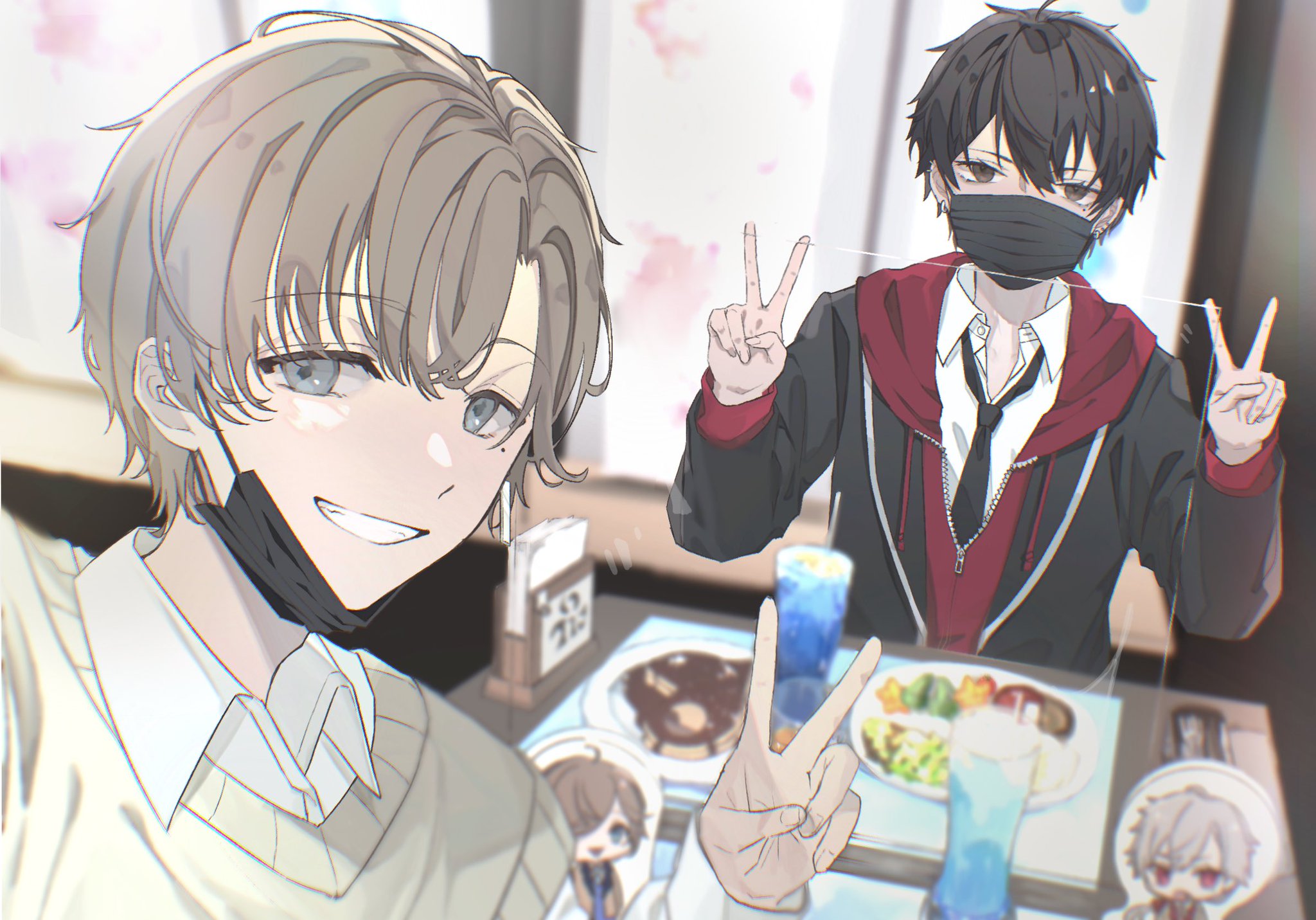 花緒 on Twitter: "#かな絵 #KuzuArt #くろのあとりえ アニカフェ行ってきたよ〜の絵(捏造) https://t.co/oOfsaNxLFw" / Twitter