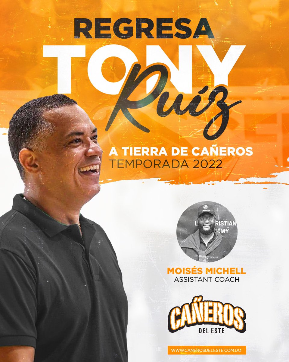 🇩🇴🇵🇷 TONY RUIZ REPITE EN EL BANQUILLO DE CAÑEROS DEL ESTE – CANCHA LATINA