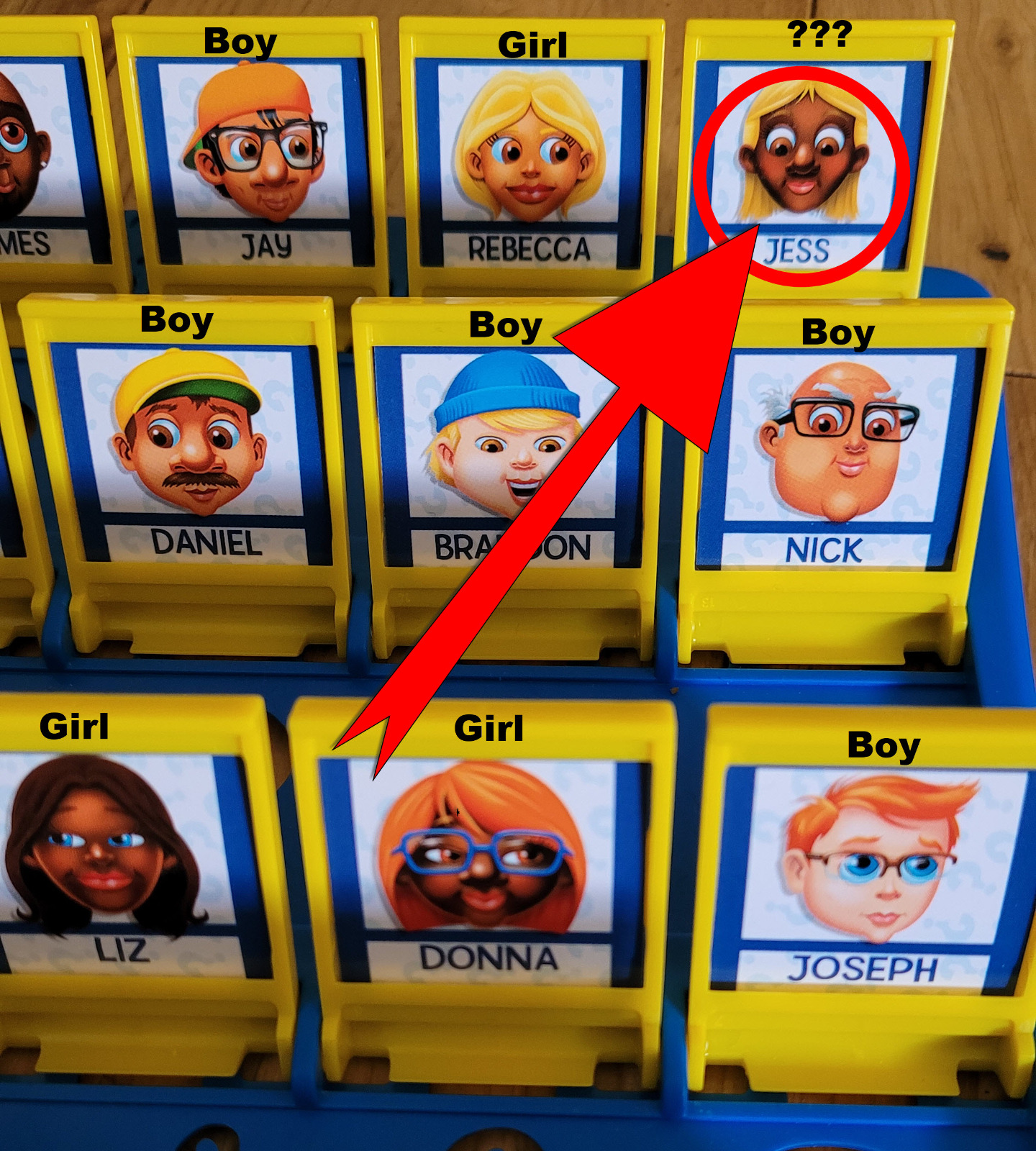 Guess Who Girl Characters