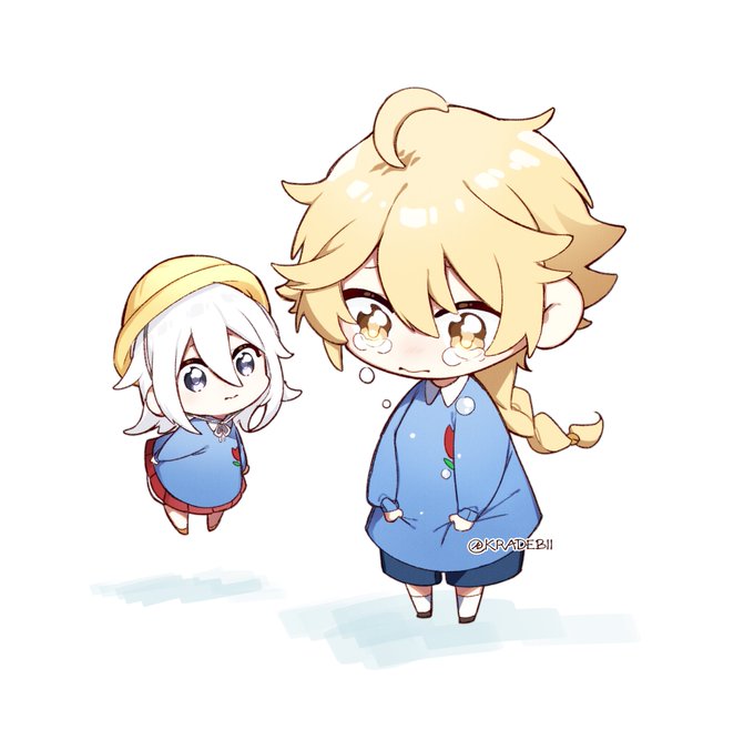 「aether (genshin impact) braid」Fan Art(Popular)