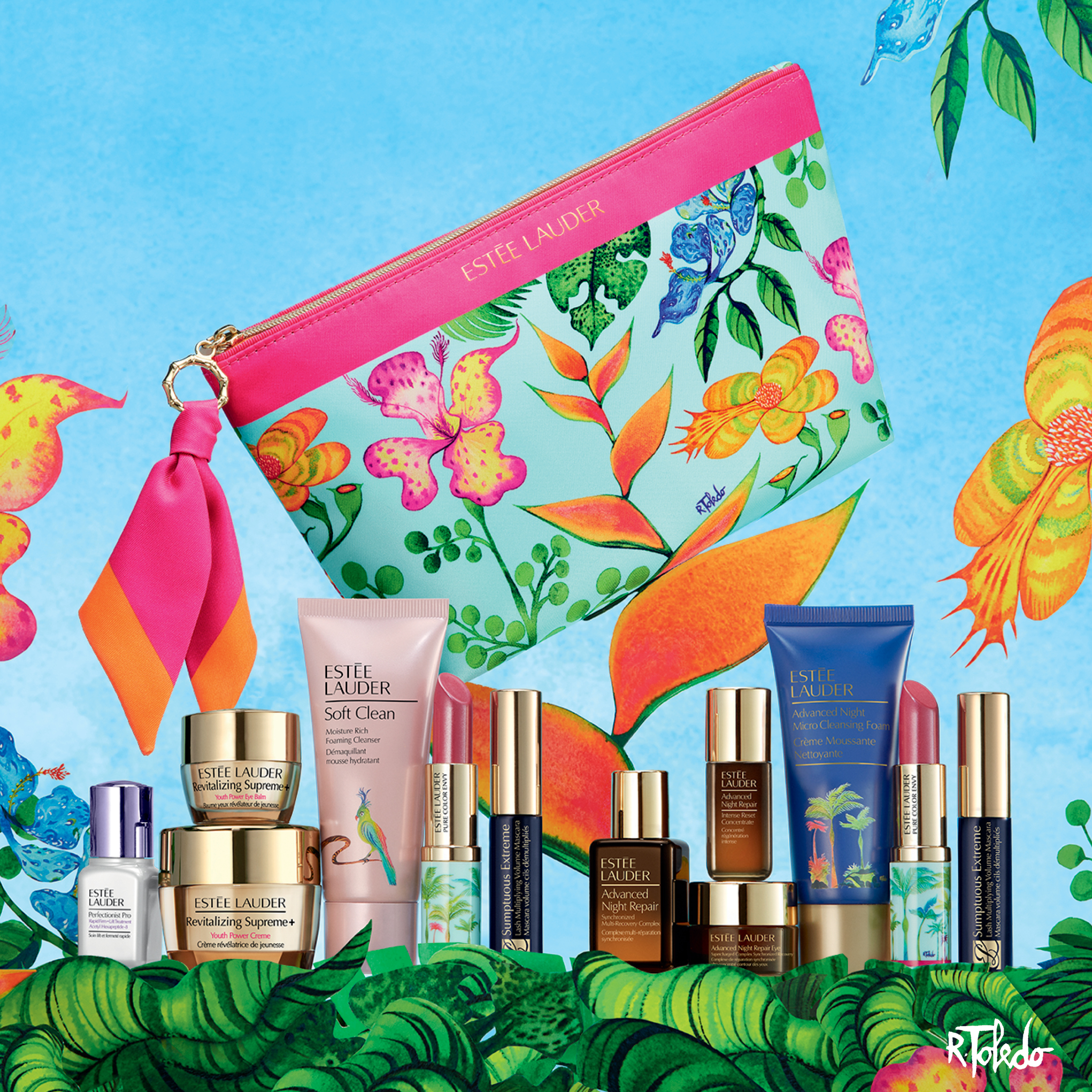 Estee Lauder X Take a walk on the tropical side then treat yourself to skincare and makeup essentials with our new Gift with Purchase available at nordstrom available for a