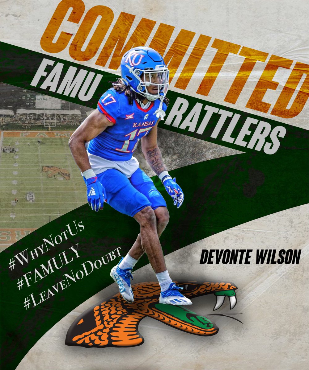 Kansas DB DeVonte Wilson transfers to Florida A&M : r/CFB
