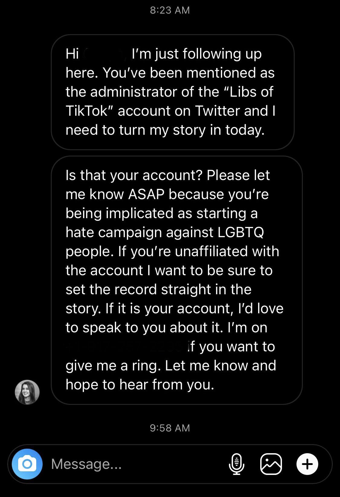 Libs Of Tik Tok On Twitter Taylor Lorenz Harassed An Account
