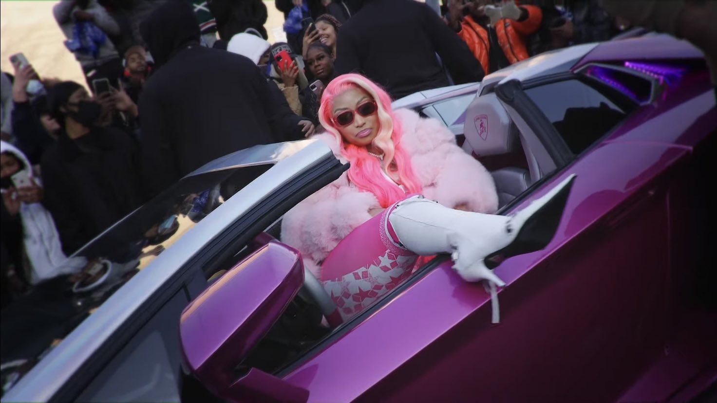 Nicki Minaj Lamborghini Rosa Nicki Minaj Unveils Her Pink Lamborghini