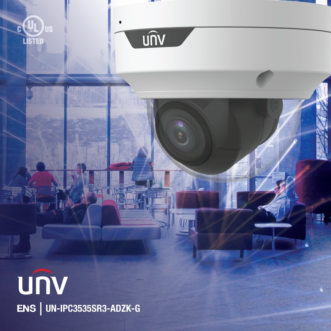 ENS Security on Twitter: "This Uniview 5MP HD Dome Network Security Camera with automatic ...