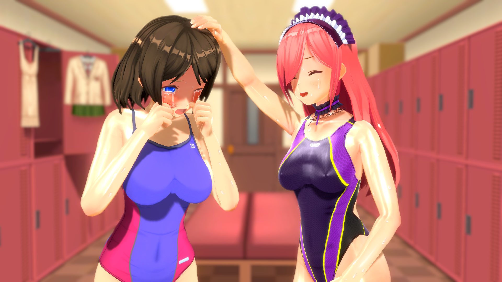 三角すい＠KENZEN水着配布中 on Twitter: "おはようございます☁️ 朝ミチルおばさ…お姉さんと零子さんです🩱 試合に負けて泣きじゃくるミチルさん、ヨシヨシと慰める年下の零子さん ...