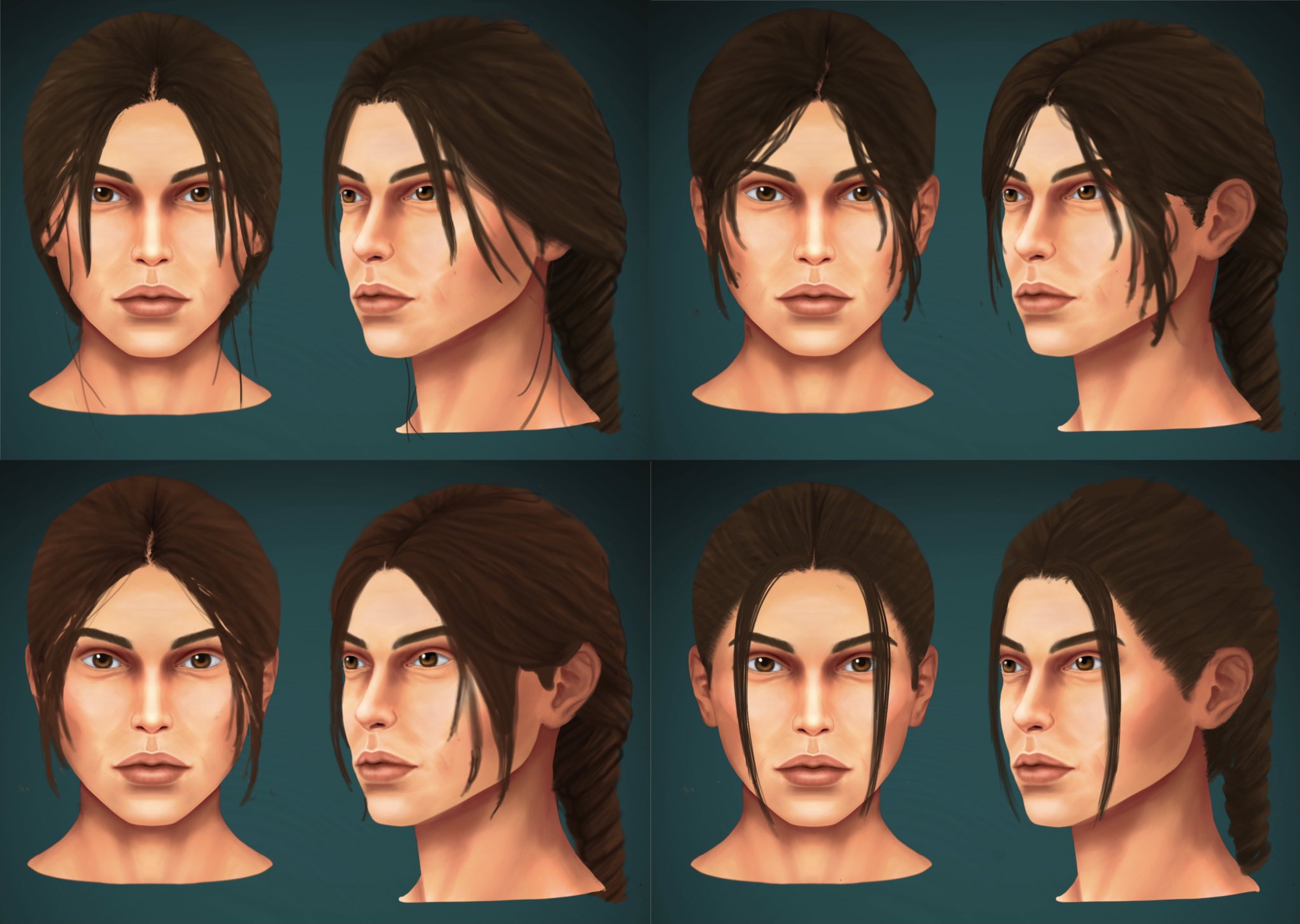 Tomb Raider 2022 Lara Croft Face Model