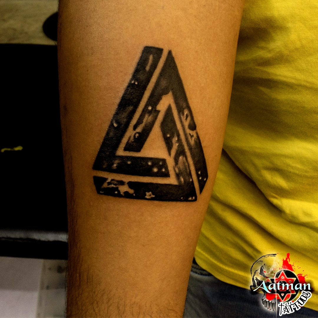 Tribal Triangle Tattoo