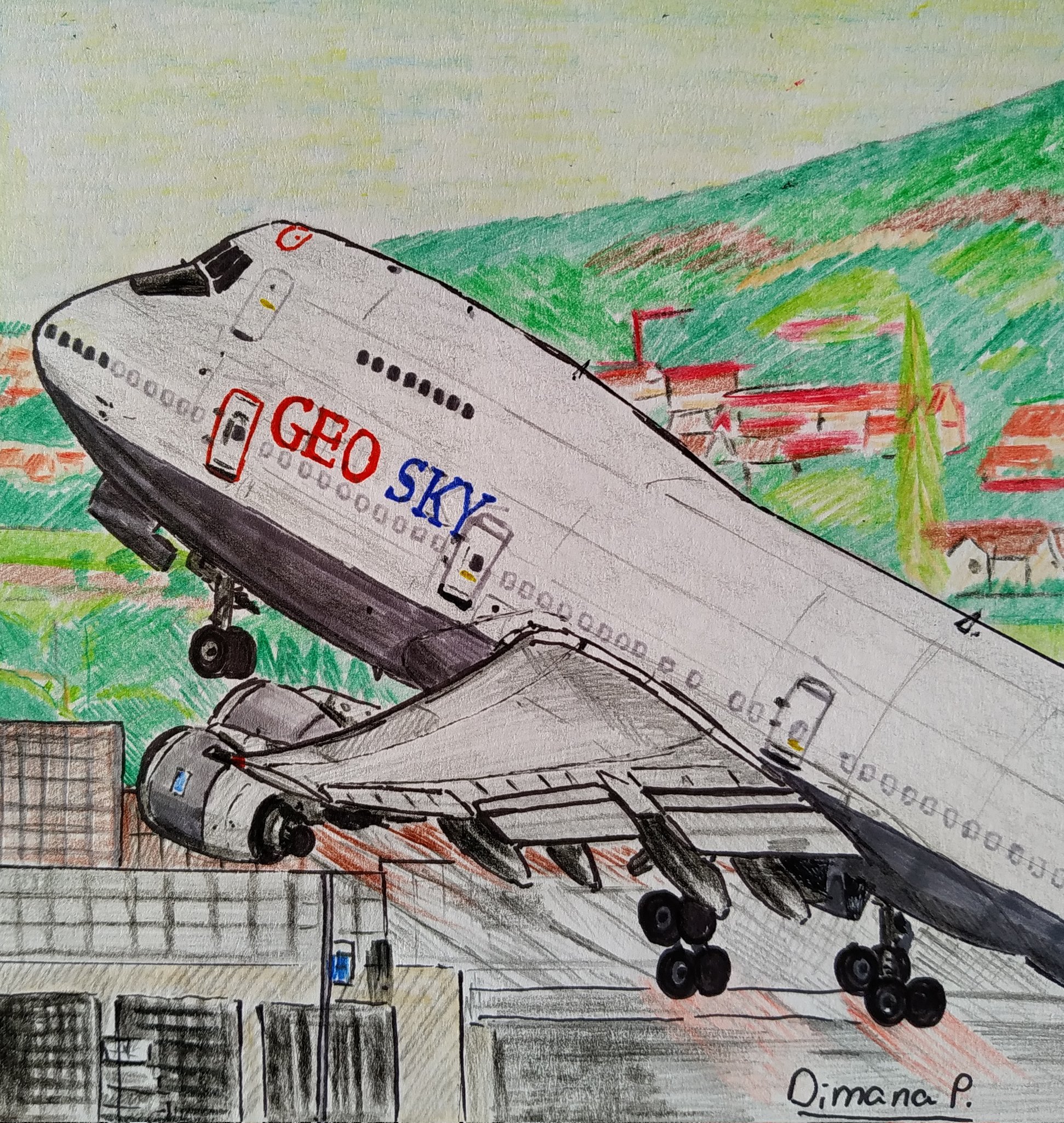 Boeing 747 Drawing