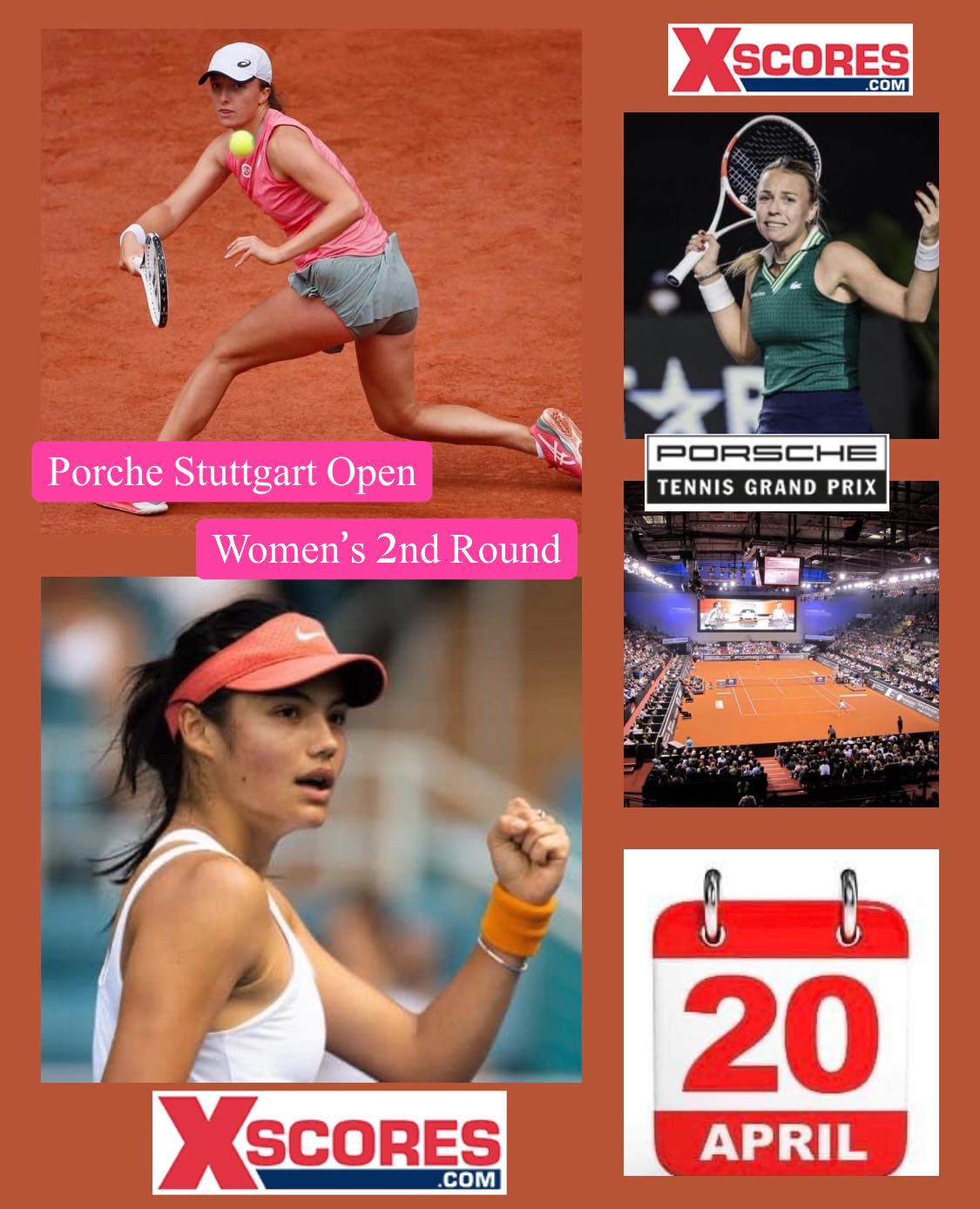 xscores.com on Twitter: "🎾🎾Tennis- WTA Tour 500 – Clay – Porsche Tennis Grand Prix, STUTTGART ...