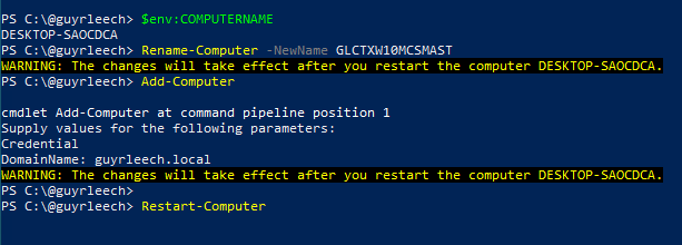 Guy Leech on Twitter: "Who needs sysdm.cpl? Here's how to use elevated #PowerShell to rename a ...