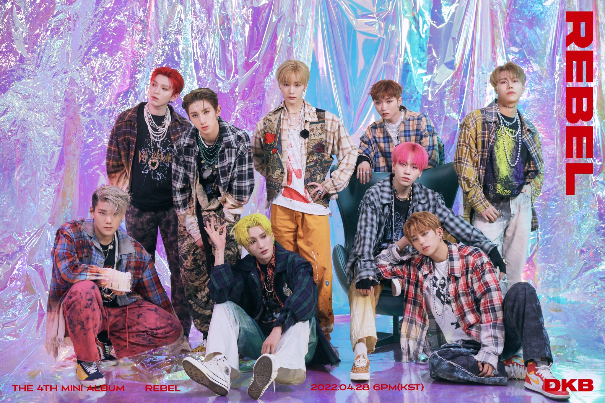 DKB_OFFICIAL on Twitter: "DKB the 4th Mini Album [REBEL] ⠀ 𝙋𝙃𝙊𝙏𝙊 𝙏𝙀𝘼𝙎𝙀𝙍 #3 ⠀ 2022.04.28. 6PM ...